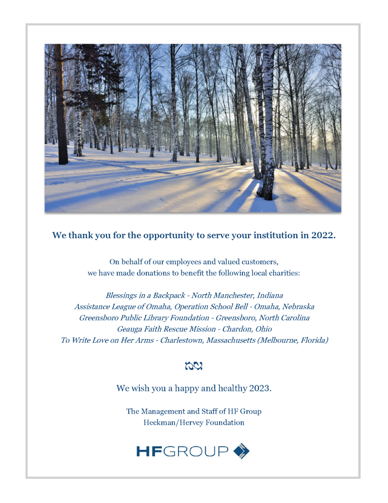 Holiday – 2022 – HF Group, LLC